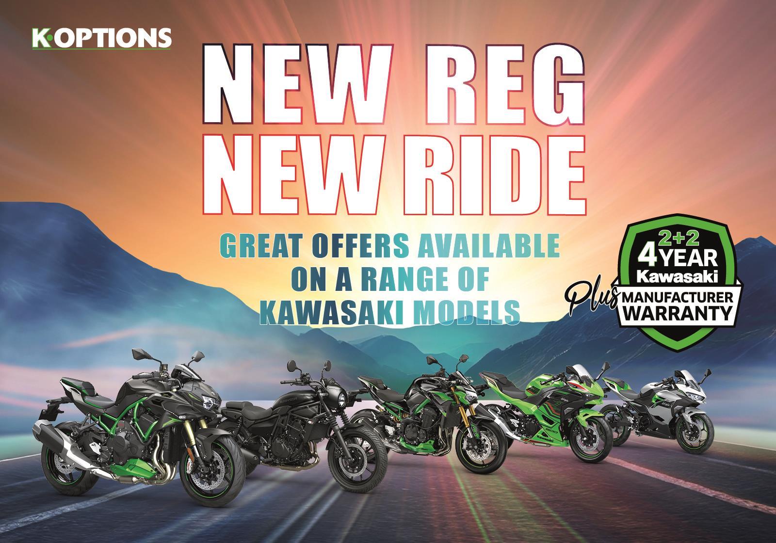 New reg new ride with the latest Kawasaki promotions