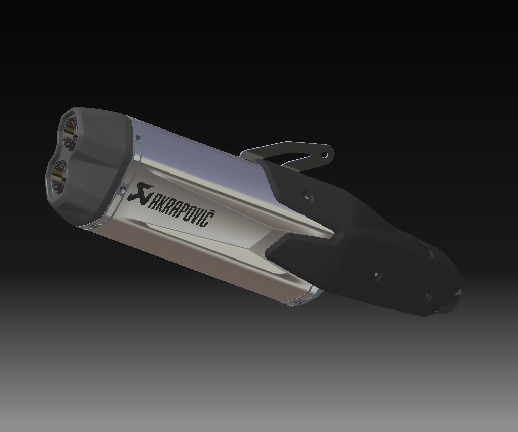 Kawasaki ZH2 Z H2 Akrapovic titanium sports exhaust muffler system ...