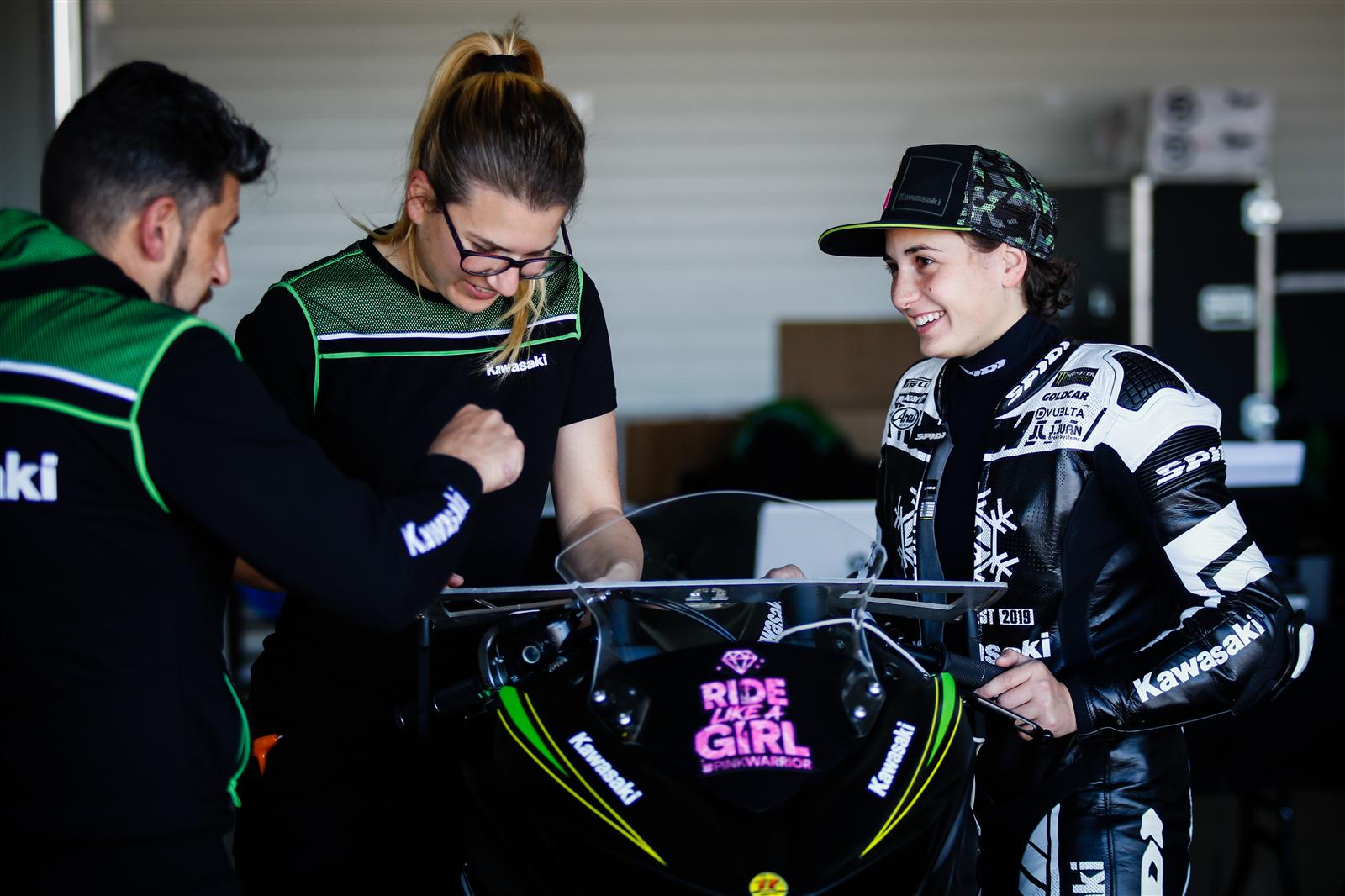 Ana Carrasco and Kawasaki Provec WorldSPP300 are ready for 2019