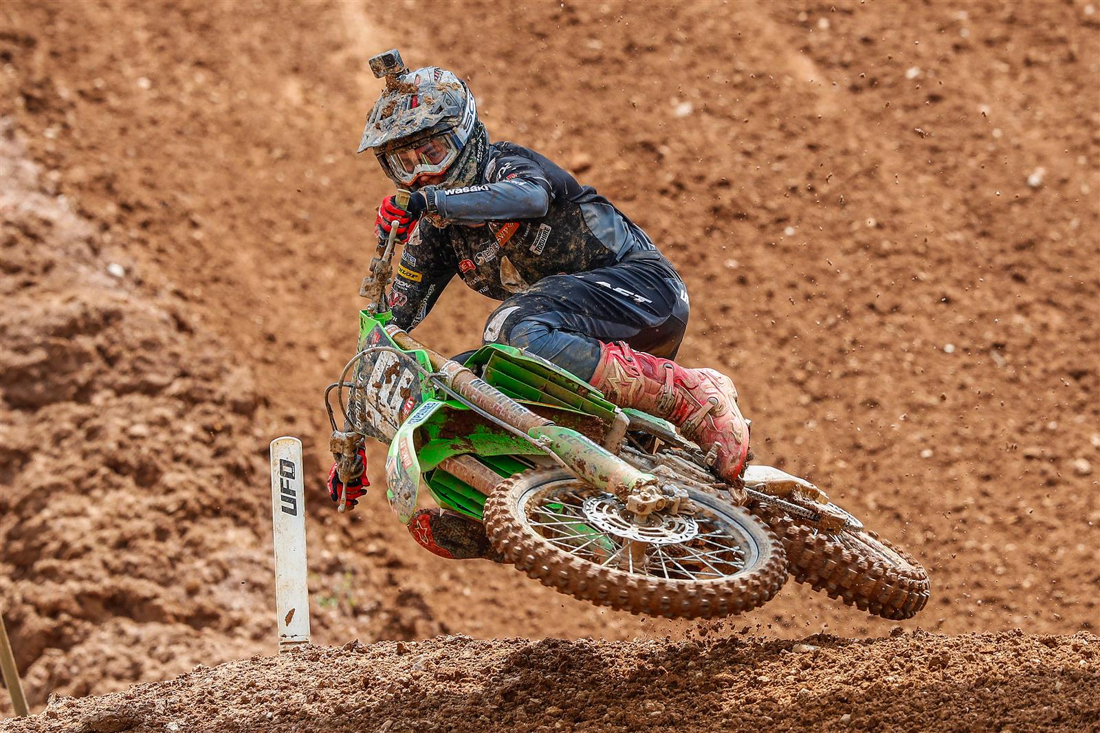 Jeremy Seewer on the podium in Italy