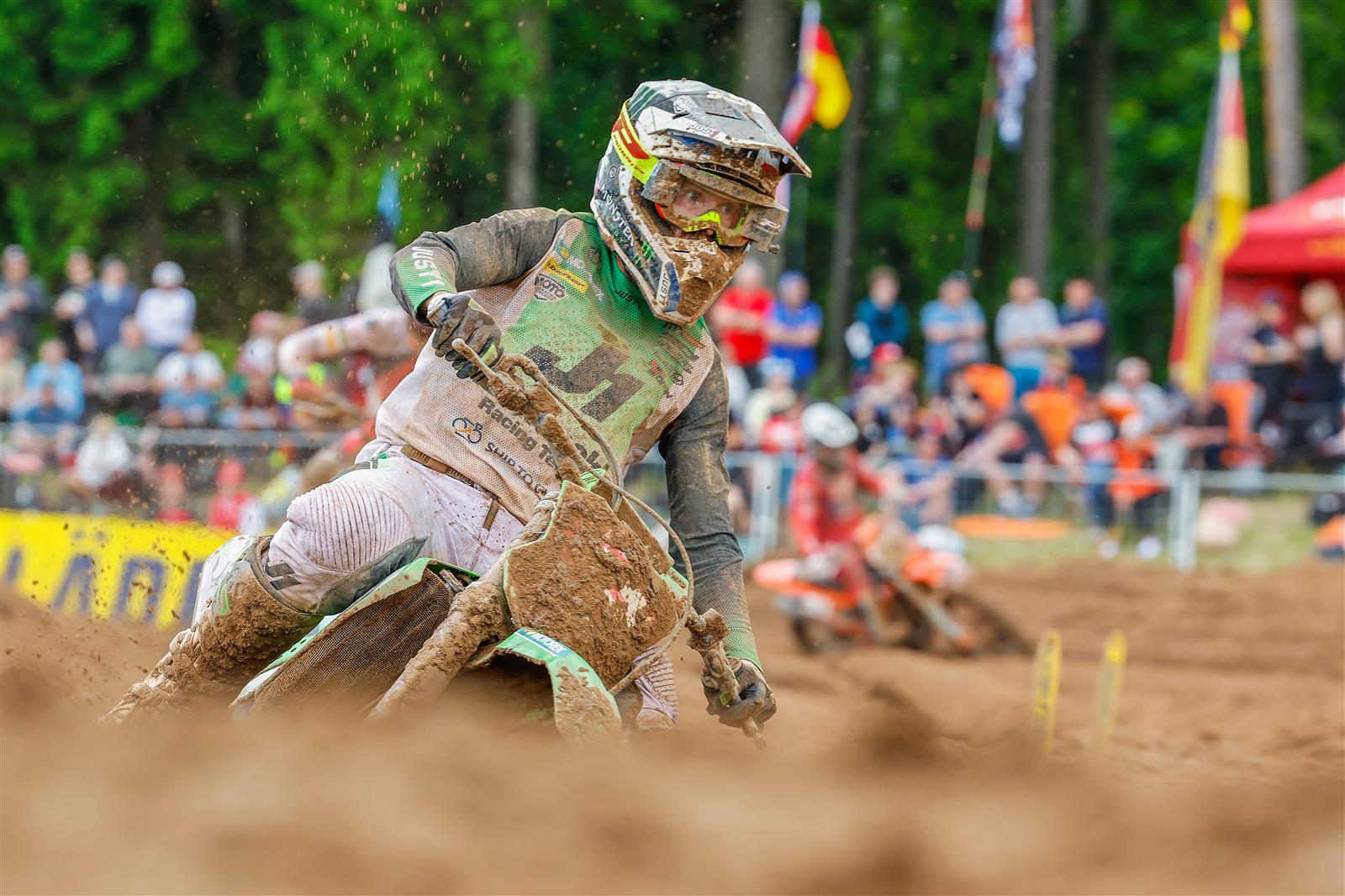 Romain Febvre keeps the red plate with another podium