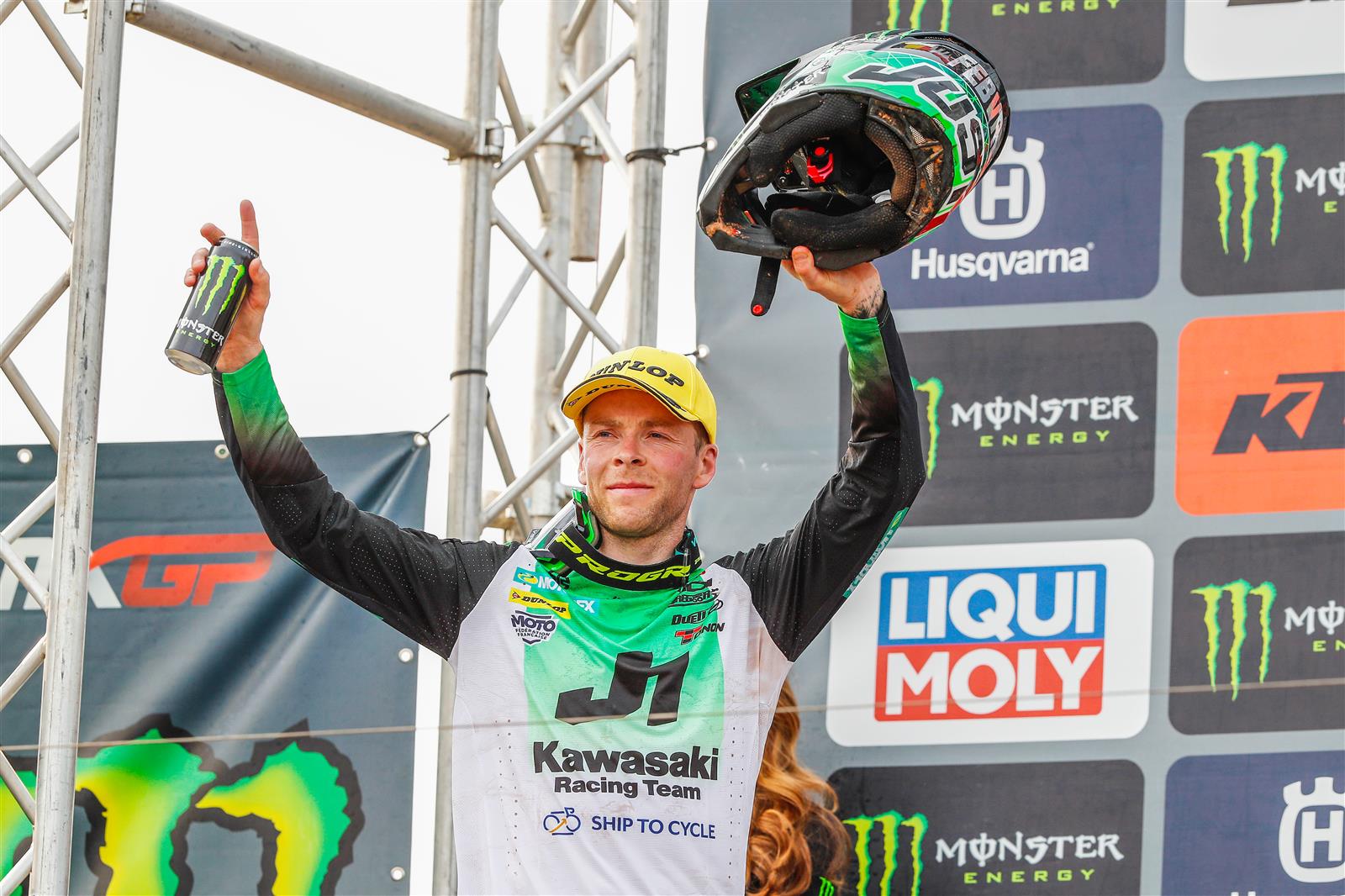 Romain Febvre keeps the red plate with another podium