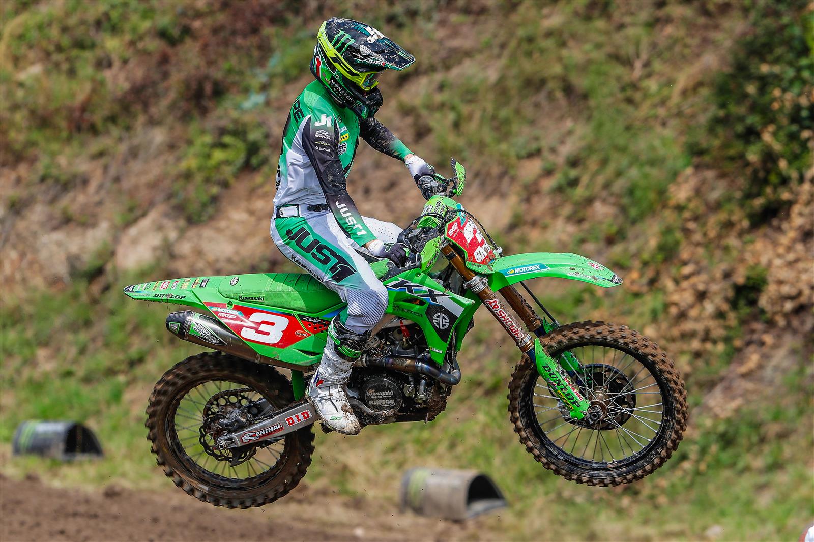 Romain Febvre keeps the red plate with podium #13