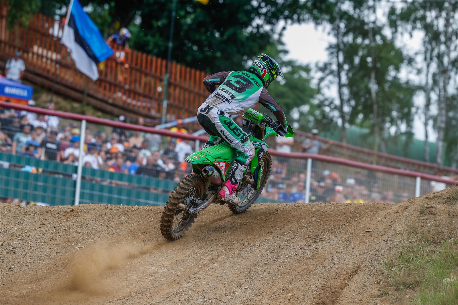 Romain Febvre keeps the red plate with podium #13