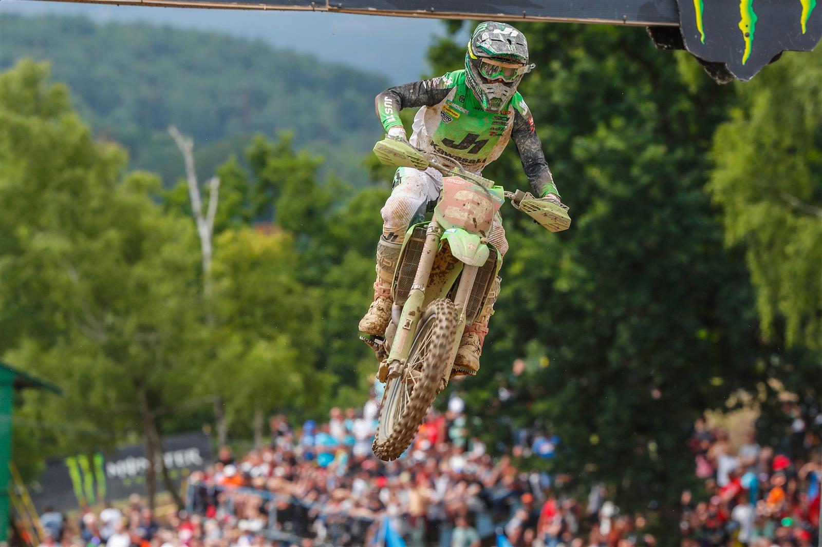 Romain Febvre keeps the red plate with podium #13