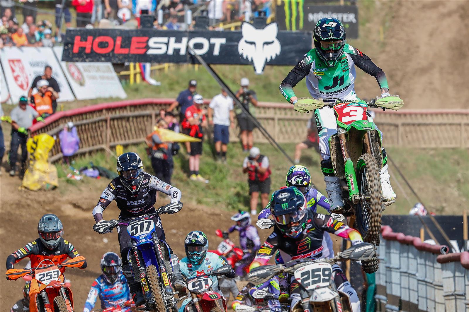 Romain Febvre keeps the red plate with podium #13