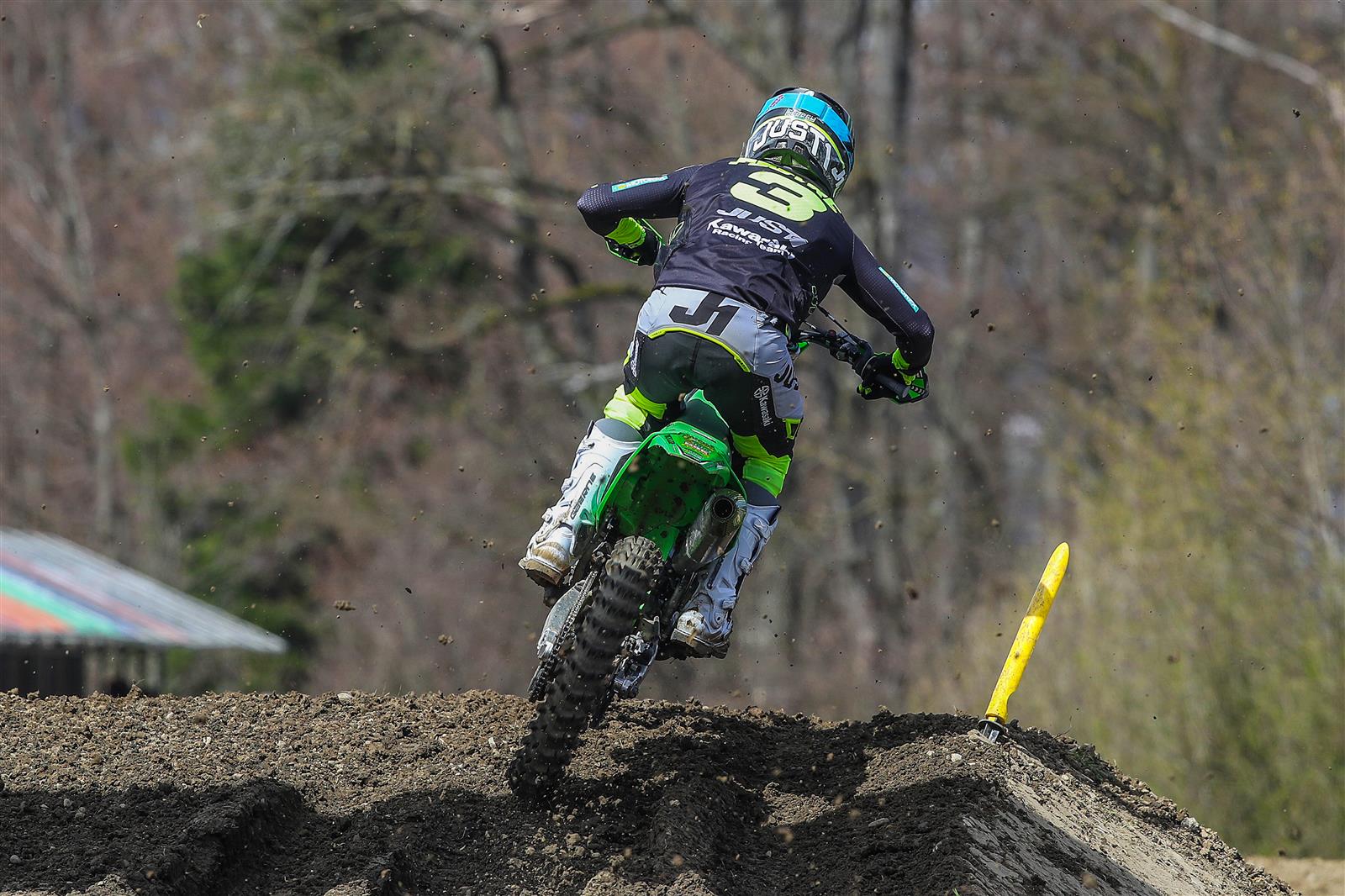 Romain Febvre on the podium in Switzerland