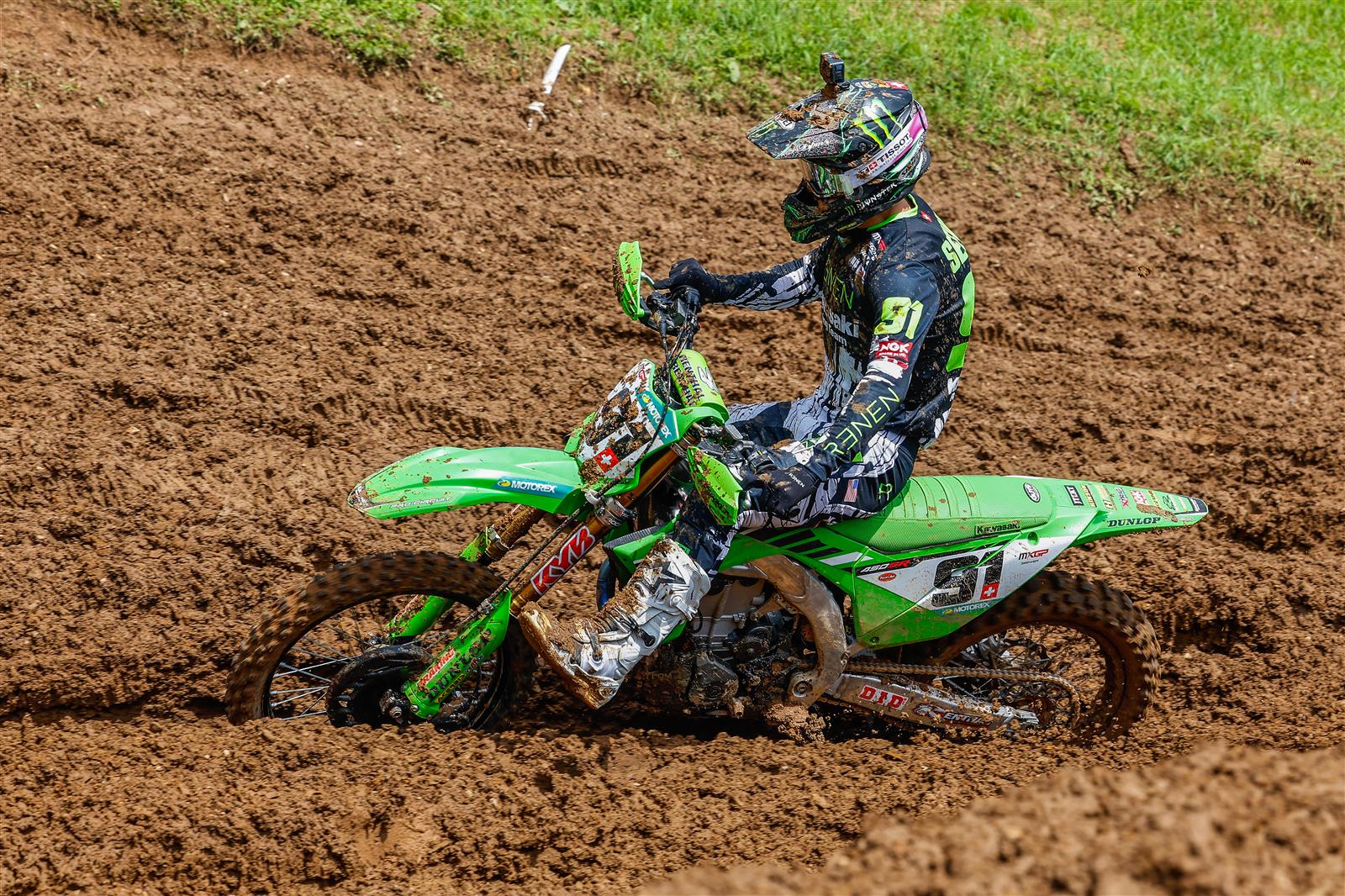 Jeremy Seewer on the podium in Italy