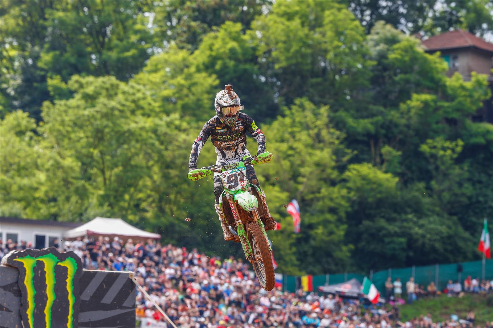 Jeremy Seewer on the podium in Italy