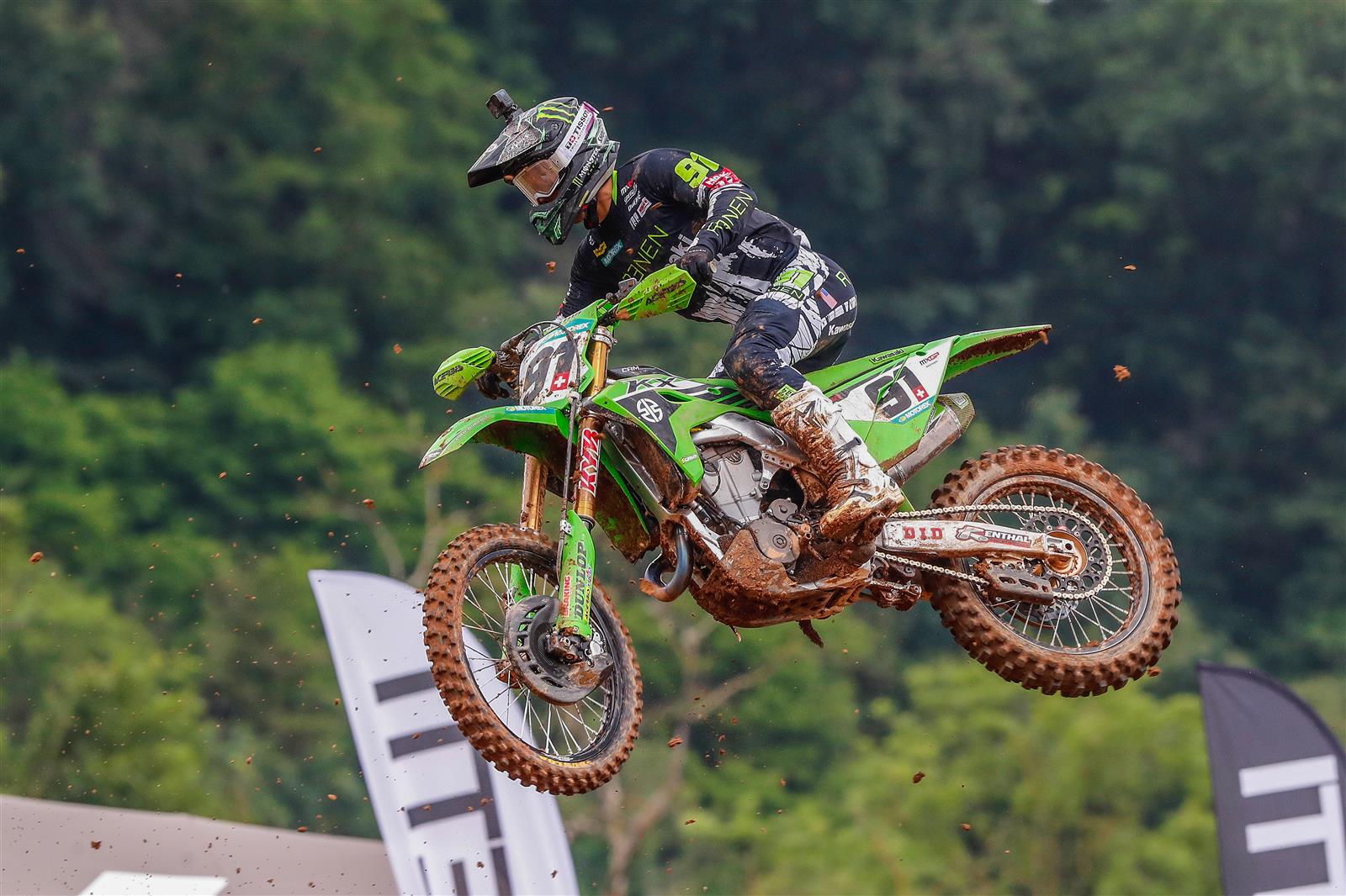 Jeremy Seewer on the podium in Italy