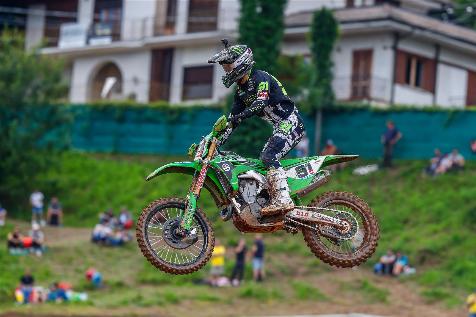 Jeremy Seewer on the podium in Italy