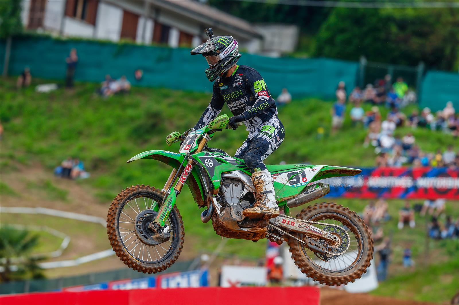 Jeremy Seewer on the podium in Italy