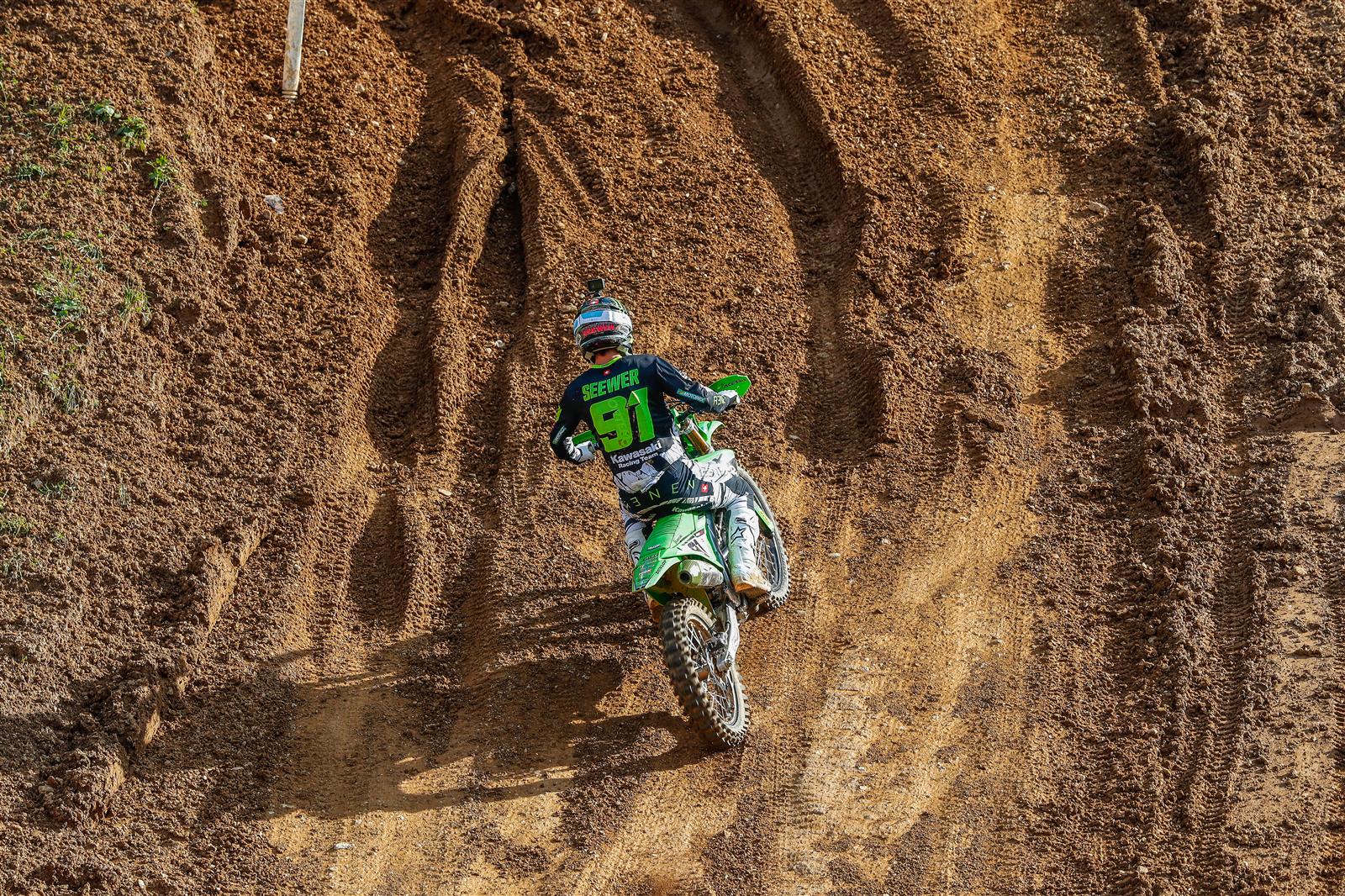 Jeremy Seewer on the podium in Italy