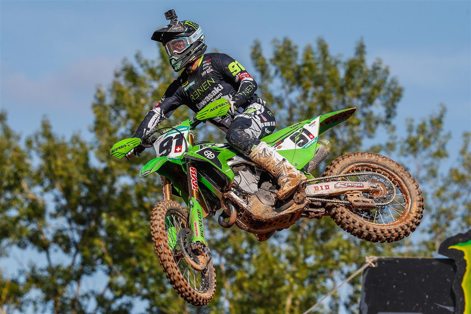 Jeremy Seewer on the podium in Italy