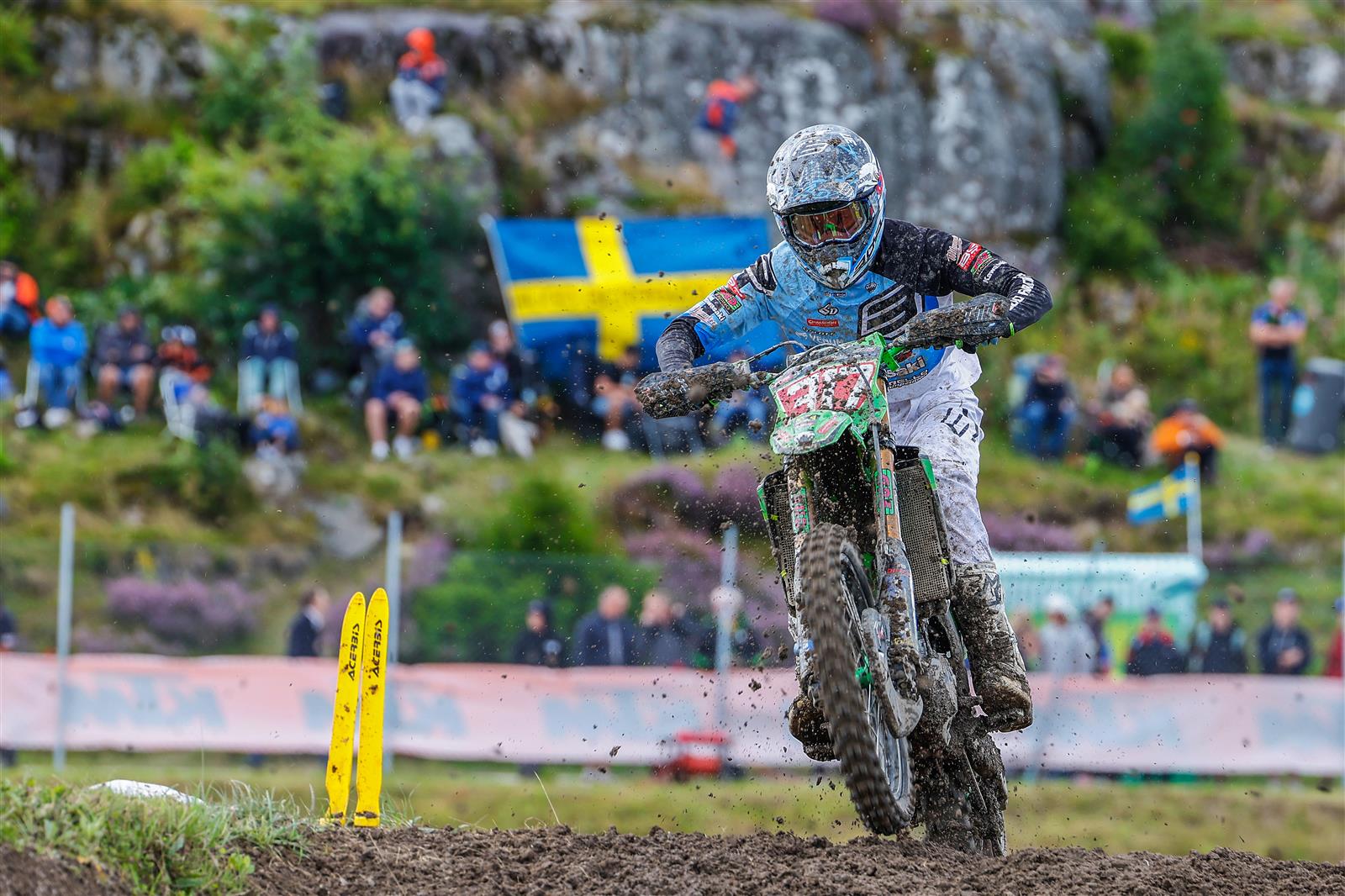 Mathis Valin third in moto one