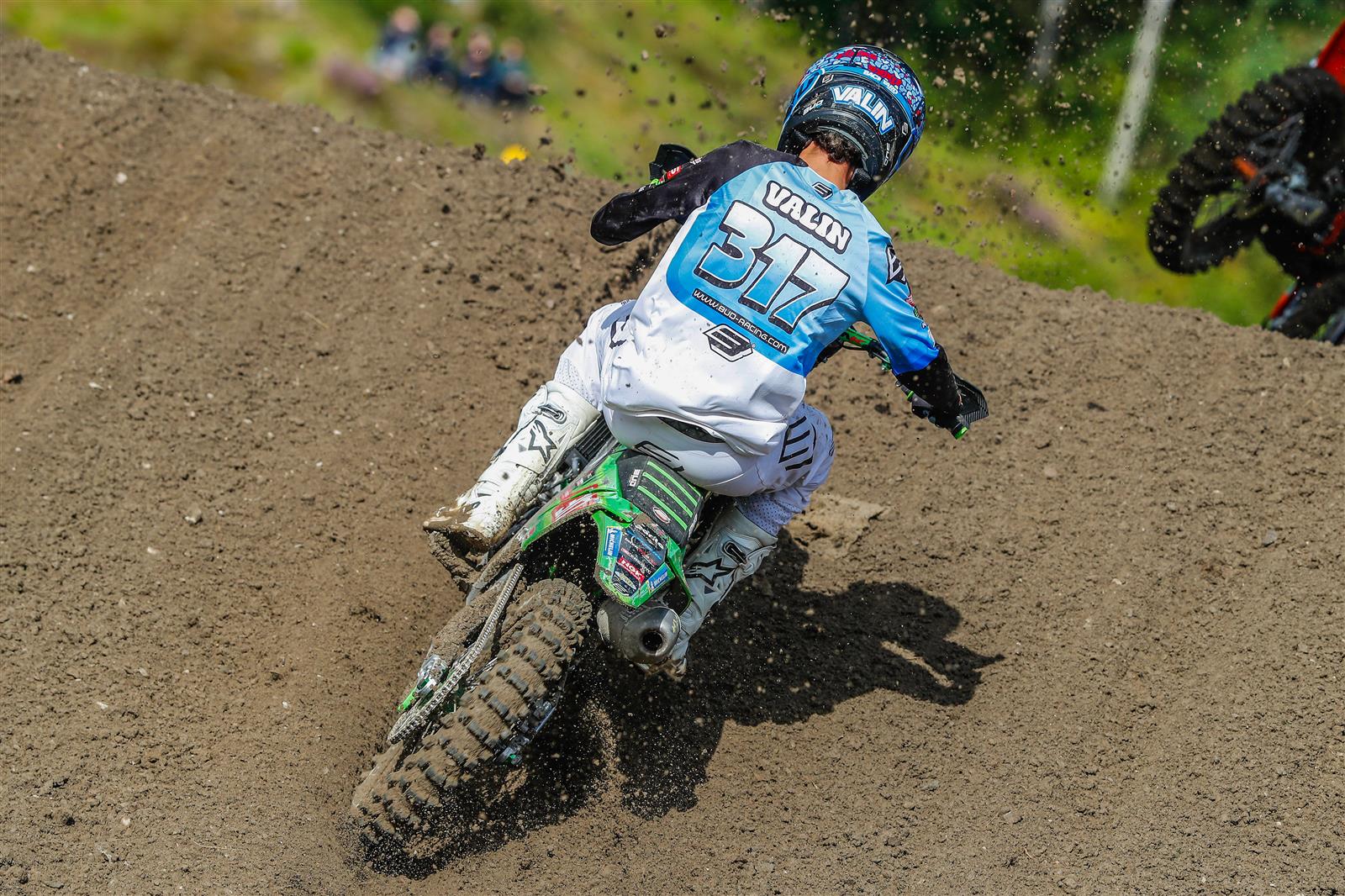 Mathis Valin third in moto one