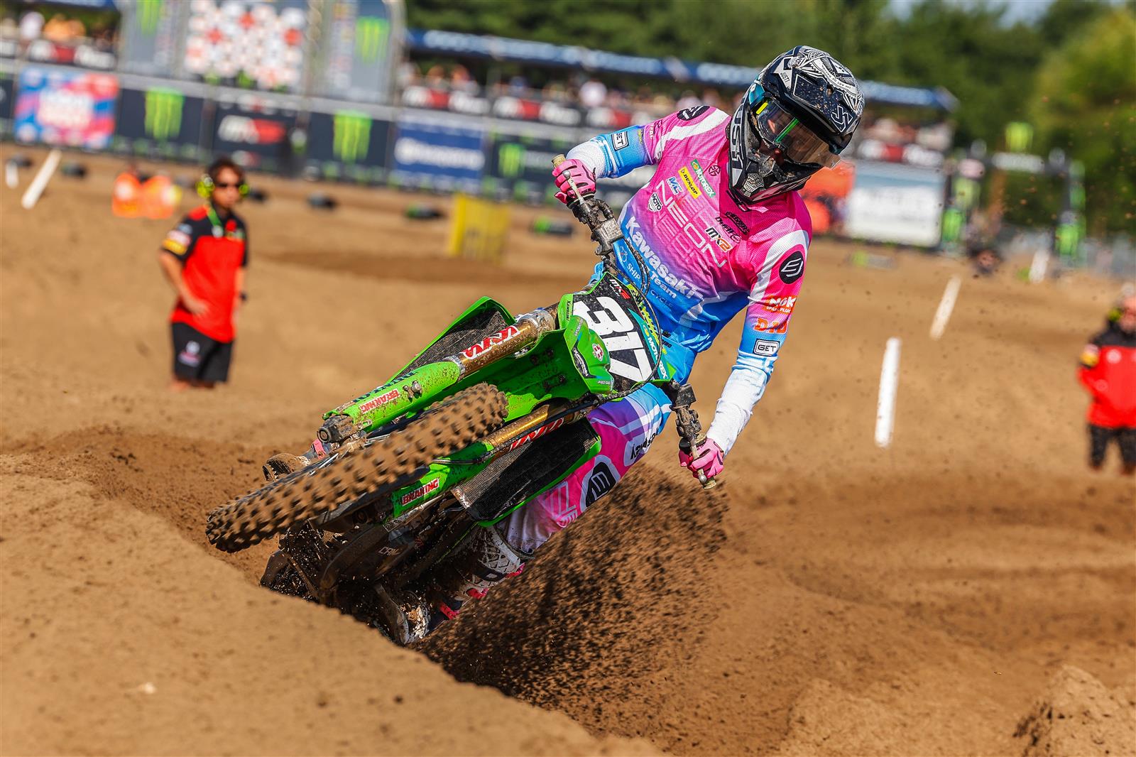 Mathis Valin fifth in each moto at Lommel