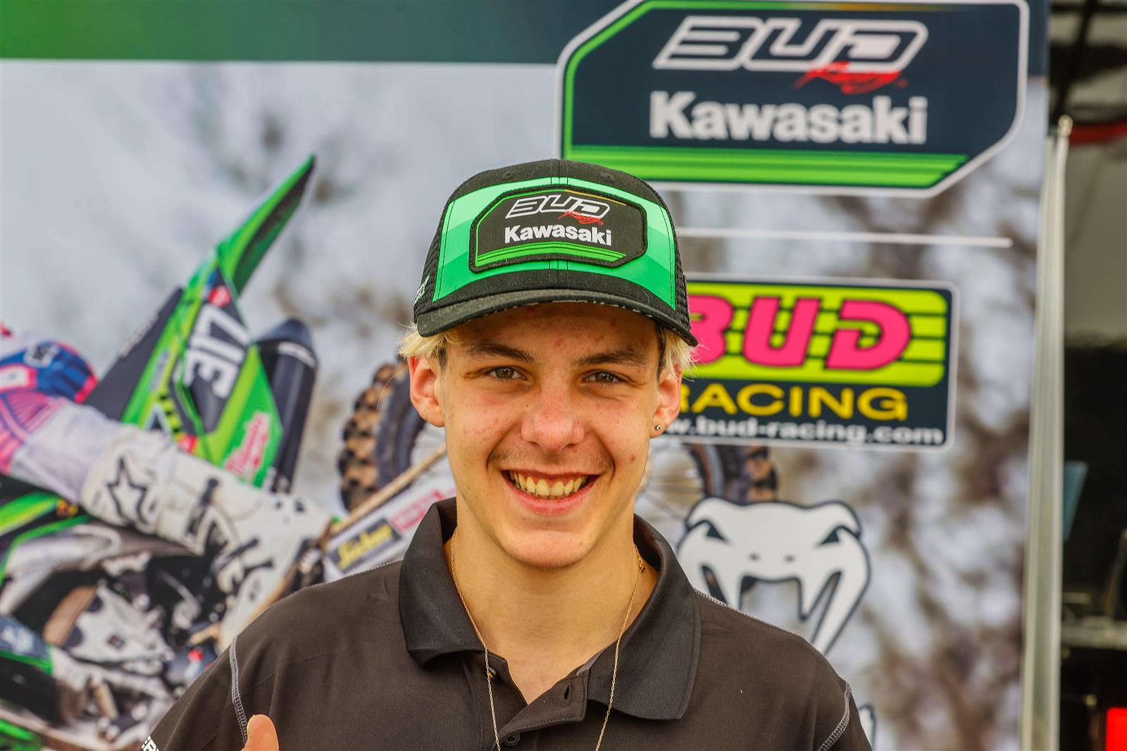 Podium and moto win for Mathis Valin on EMX250 debut