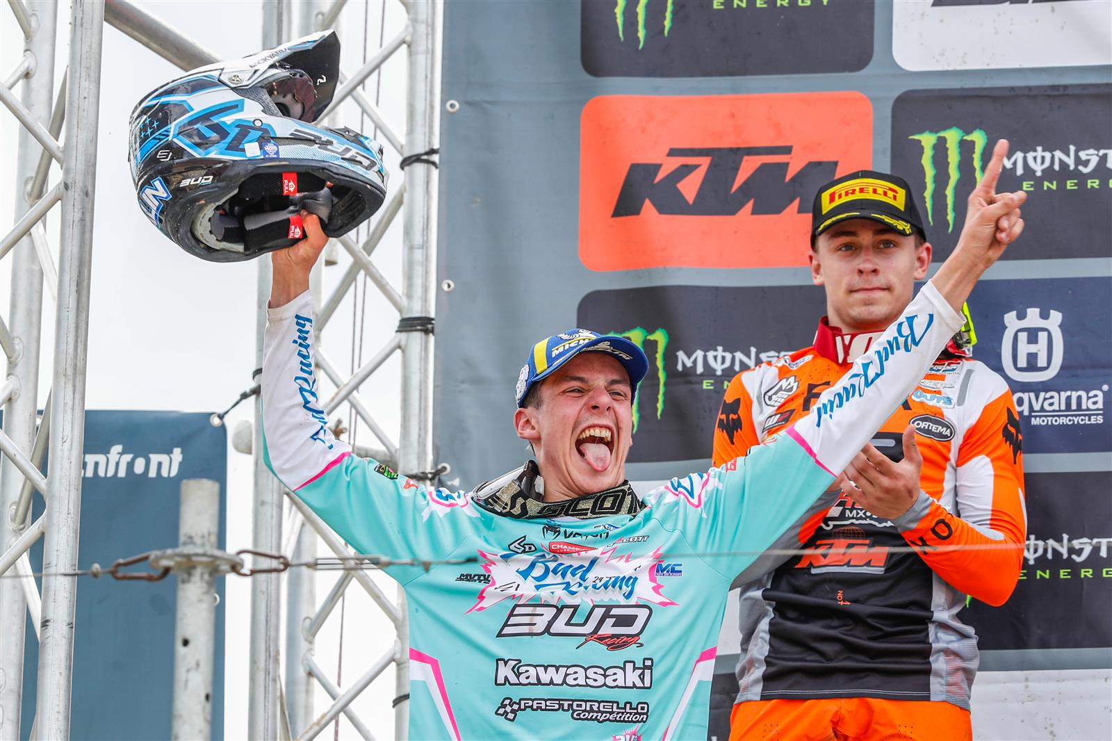 Double win and red plate for Mathis Valin